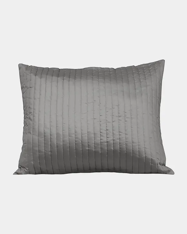 SIGNORIA FIRENZE Siena Quilted Sham - Silver Moon