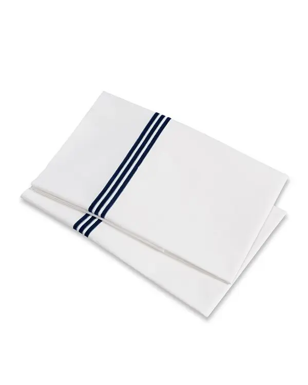 SIGNORIA FIRENZE Platinum Pillowcases - Dark Blue
