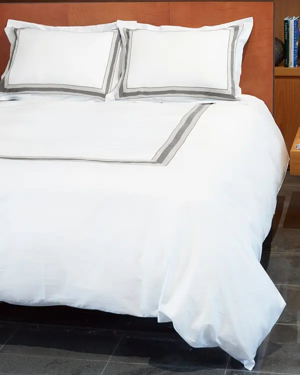 SIGNORIA FIRENZE Dimora Duvet Cover - White/silver Moon