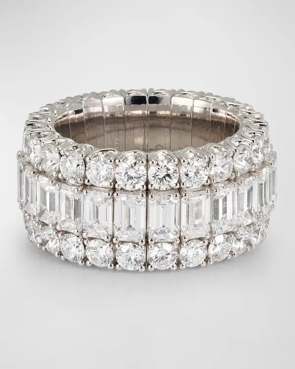 PICCHIOTTI Platinum Xpandable Diamond Ring - Diamonds