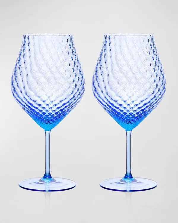 CASKATA Phoebe Universal Wine Glasses, Set Of 2 - Cobalt