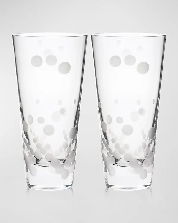 CASKATA Chatham Pop Highball Glasses, Set Of 2 - Clear