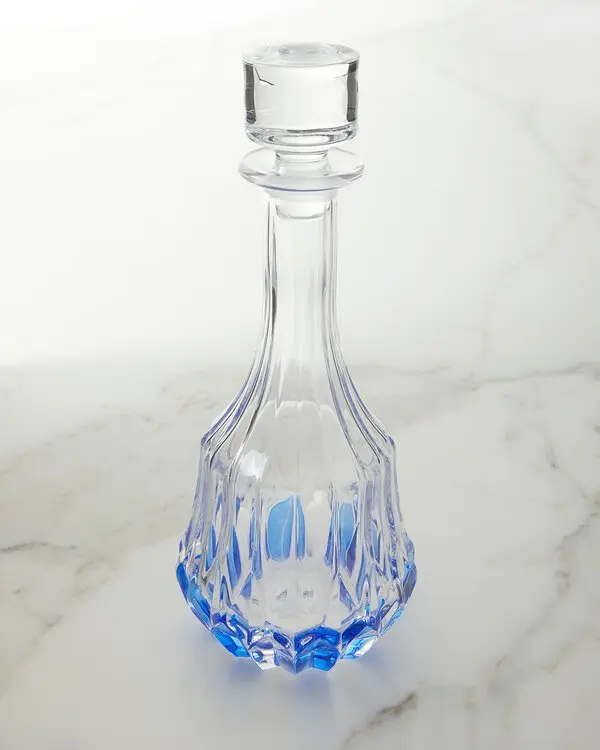 Neiman Marcus Blue Round Decanter - One-color