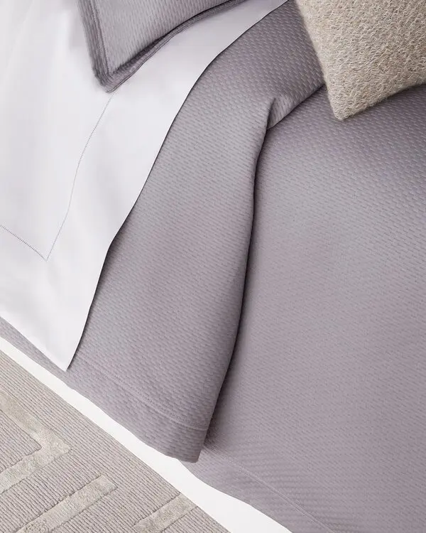 SFERRA Perrio Matelasse Full/queen Coverlet - Silver