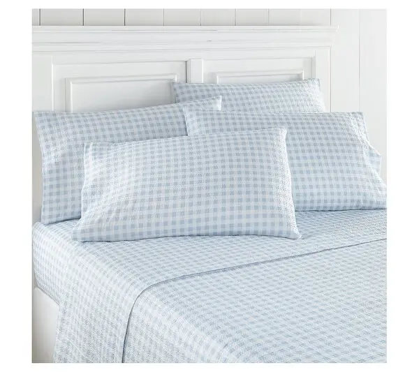 SHAVEL Home Twin Seersucker Sheet Set - One-color