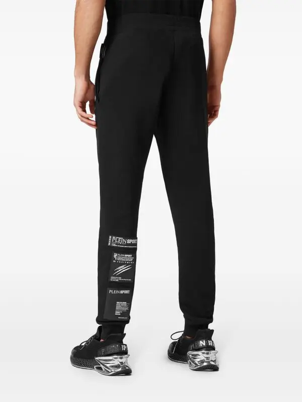 PLEIN SPORT Logo-appliqué Elasticated-waist Track Pants