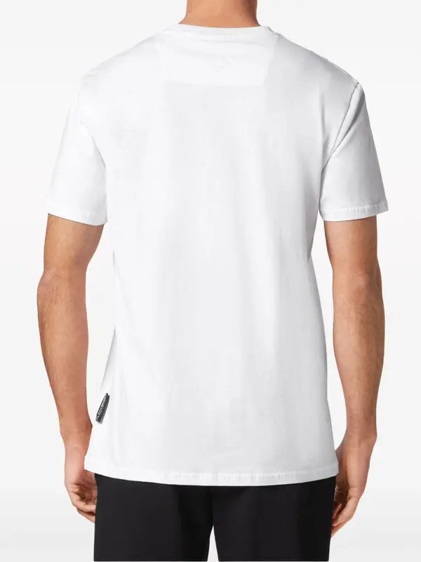 PLEIN SPORT Logo-print Cotton T-shirt - White