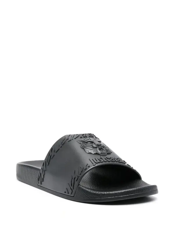 Just Cavalli Logo-embossed Slides