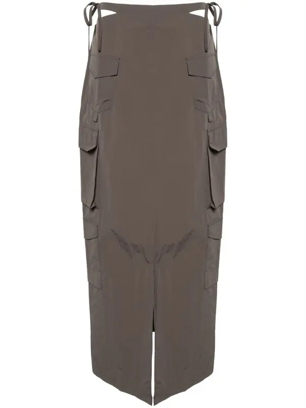DAILY PAPER Zora Cut-out Cargo Maxi Skirt