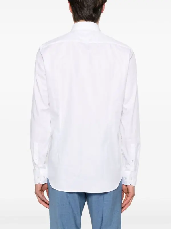 BOSS Long-sleeves Cotton Shirt - White