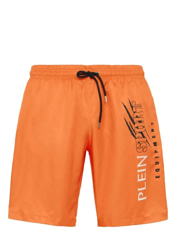 PLEIN SPORT Scratch Swim Shorts - Orange