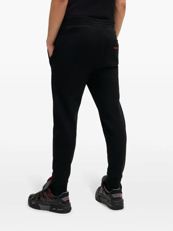 Hugo Mid-rise Straight-leg Track Pants - Black