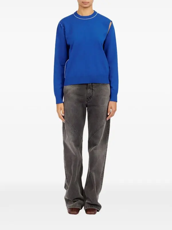 MAISON MARGIELA Crew-neck Cut-out Jumper