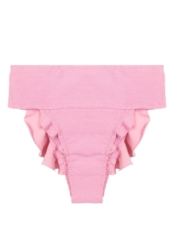 CLUBE BOSSA Jasper Ruffled Bikini Bottom - Pink