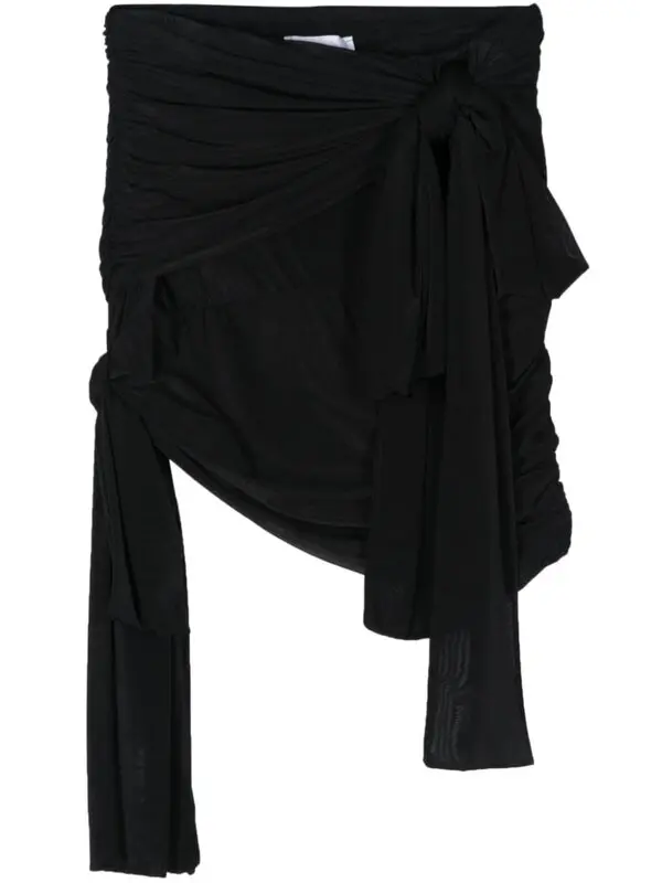 Blumarine Draped Skirt With Bow Detail