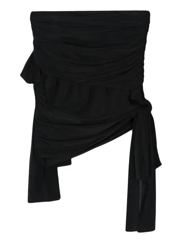 Blumarine Draped Skirt With Bow Detail