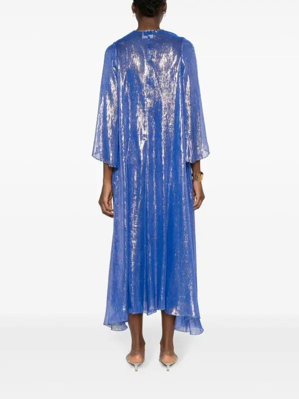 FORTE_FORTE Lurex Kaftan Maxi Dress