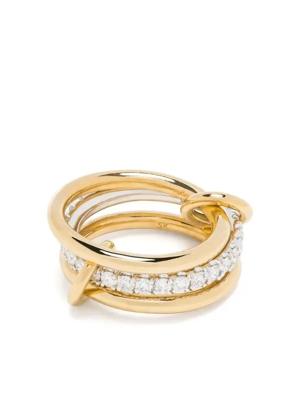SPINELLI KILCOLLIN 18kt Eros Diamond Linked Ring - Gold