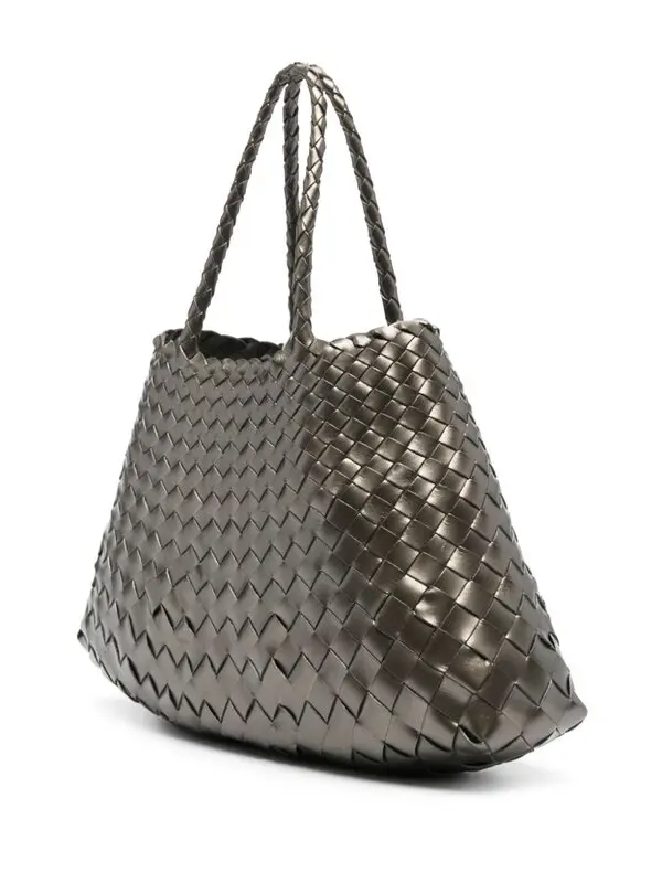 Dragon Diffusion Small Santa Croce Leather Tote Bag - Green