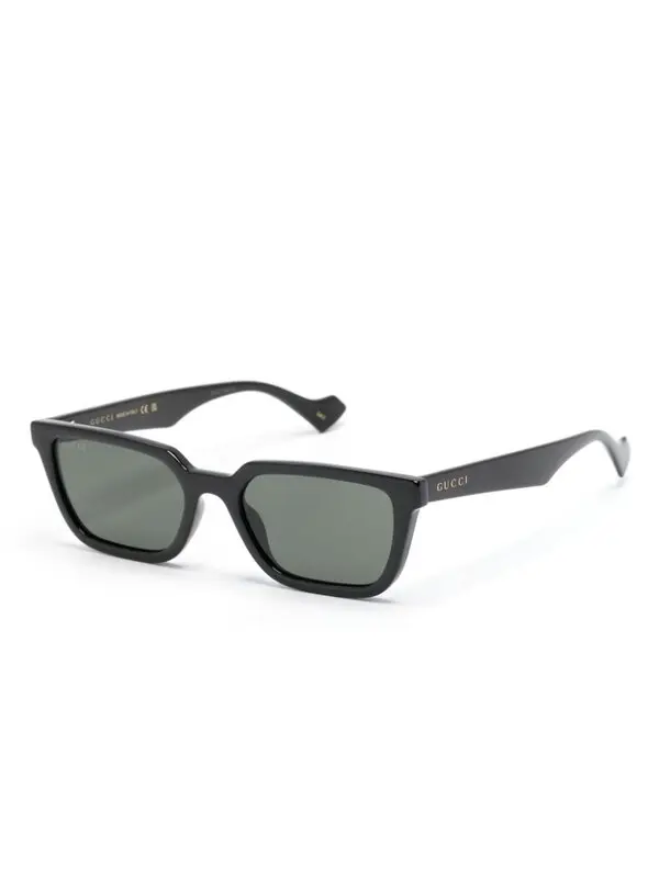 Gucci Rectangle-frame Sunglasses - Black