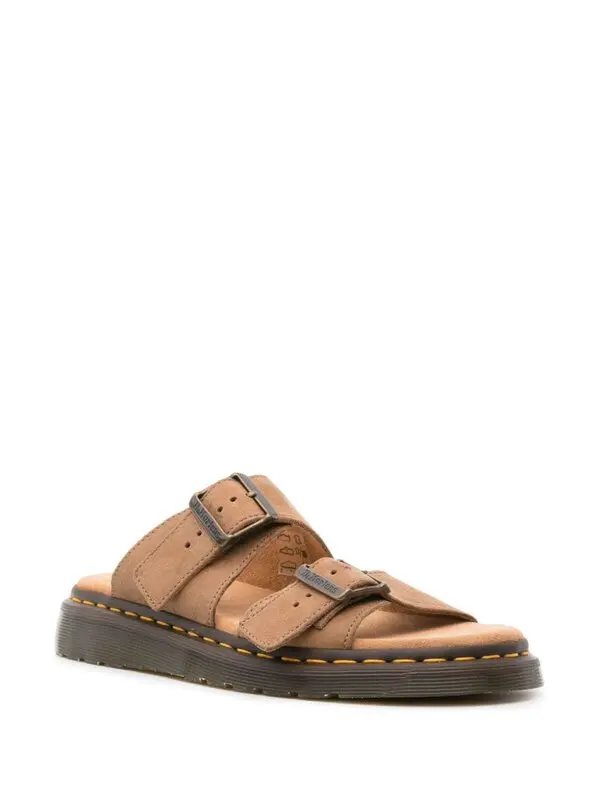 Dr. Martens Josef Buckled Suede Slides