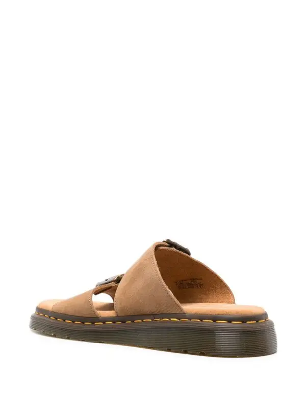 Dr. Martens Josef Buckled Suede Slides
