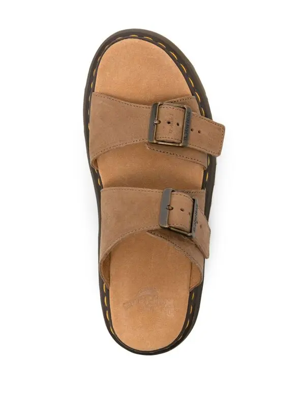 Dr. Martens Josef Buckled Suede Slides