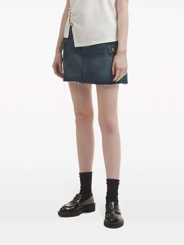 B+AB Denim Cargo Miniskirt