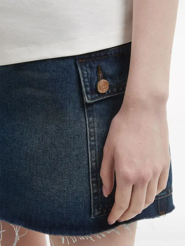 B+AB Denim Cargo Miniskirt