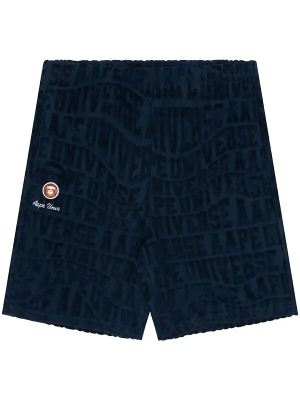 AAPE BY *A BATHING APE® Monogram Terry-cloth Shorts