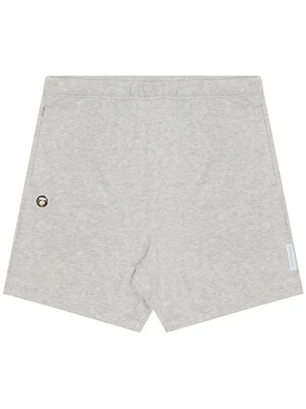 AAPE BY *A BATHING APE Logo-patch Elasticated-waist Shorts - Grey