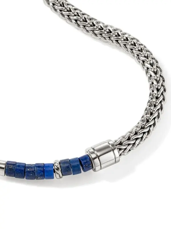 John Hardy Sterling Silver Lapis Lazuli Heishi Bracelet