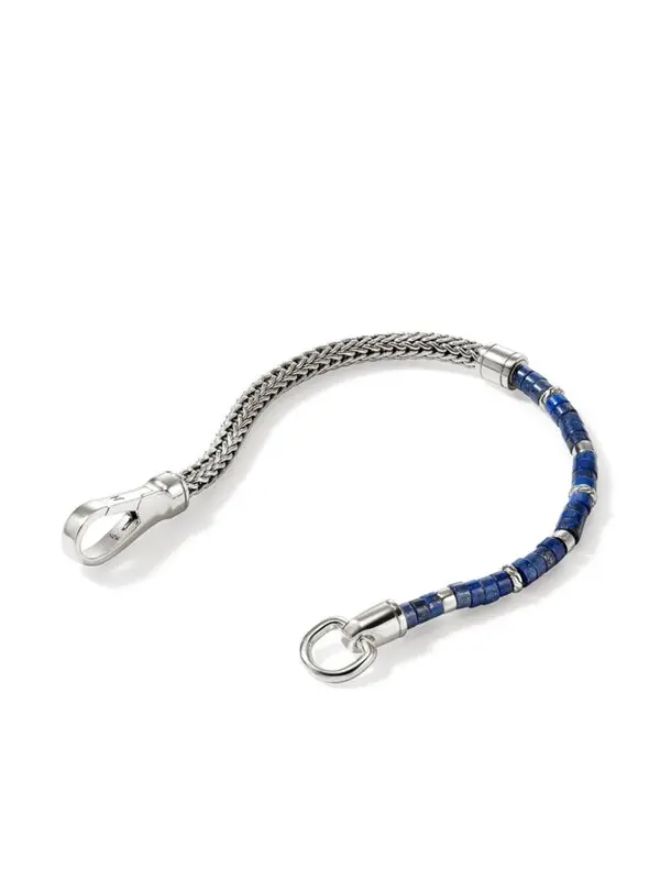 John Hardy Sterling Silver Lapis Lazuli Heishi Bracelet