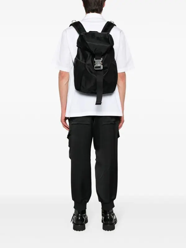 1017 Alyx 9sm Camp Buckle-Detail Backpack - Black | Editorialist