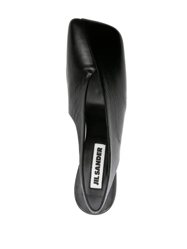 JIL SANDER 70mm Leather Slingback Pumps