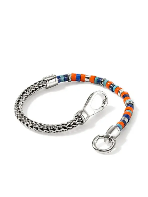 John Hardy Sterling Lapis Lazuli And Turquoise Bracelet - Silver