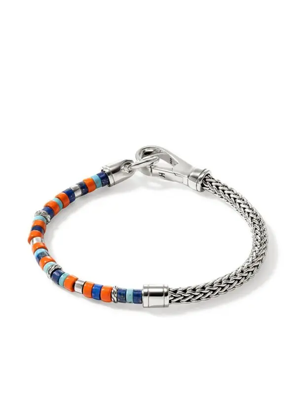 John Hardy Sterling Lapis Lazuli And Turquoise Bracelet - Silver
