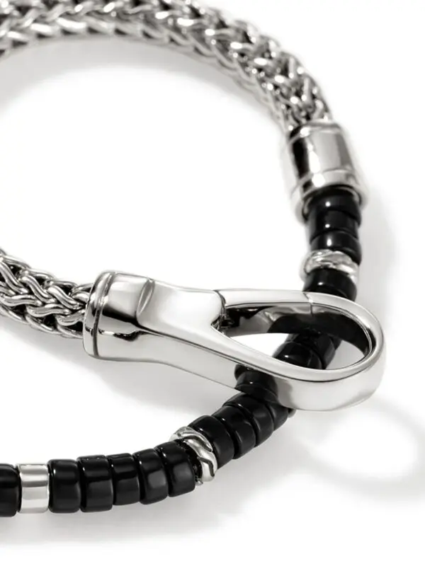 John Hardy Sterling Black Onyx Bracelet - Silver