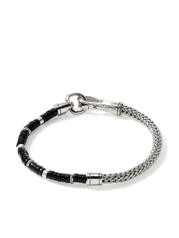 John Hardy Sterling Black Onyx Bracelet - Silver
