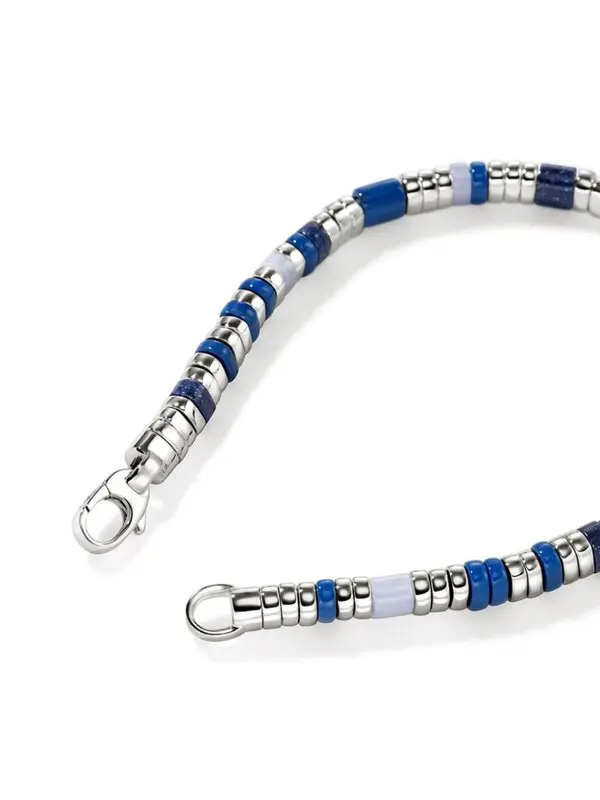 John Hardy Sterling Lapis Lazuli, And Agate Bracelet