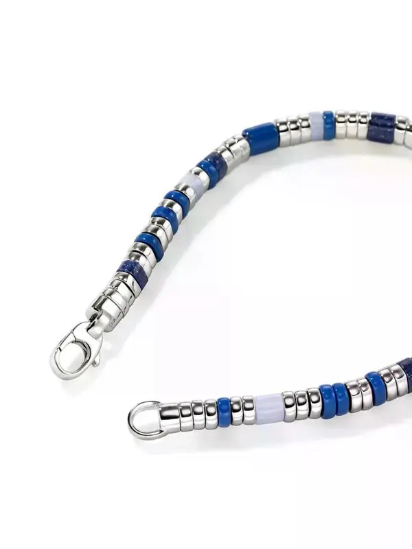 John Hardy Sterling Lapis Lazuli, And Agate Bracelet
