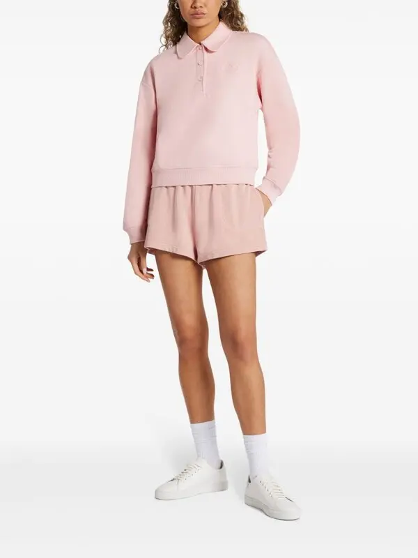 Lacoste Logo-embossed Cotton Sweatshirt - Pink