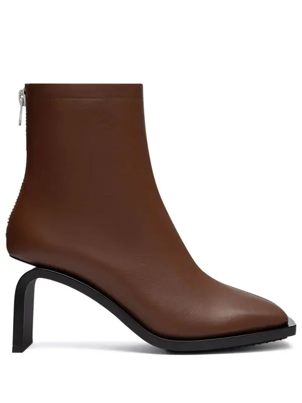 COURREGES Stream Leather Ankle Boots