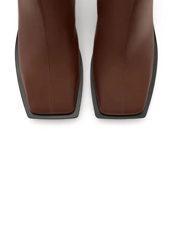 COURREGES Stream Leather Ankle Boots