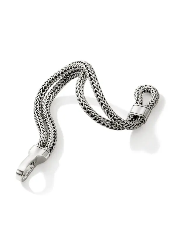 John Hardy Sterling Wheat Chain Hook Bracelet