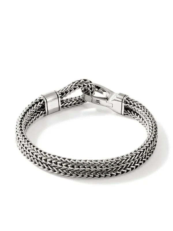 John Hardy Sterling Wheat Chain Hook Bracelet