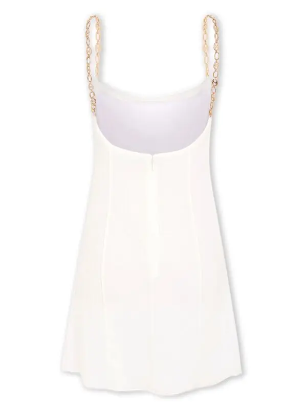 Rabanne Chain-strap Silk Minidress