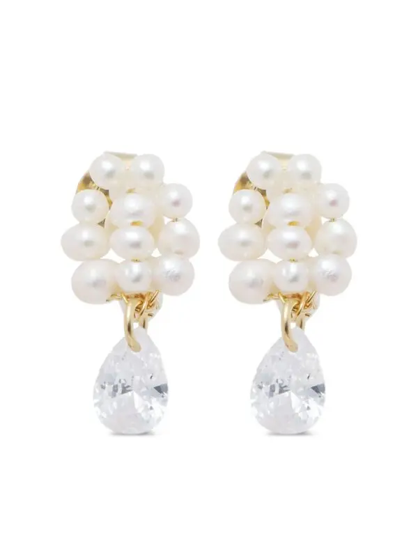 Completedworks Pearl-embellished Drop Earrings - Neutrals