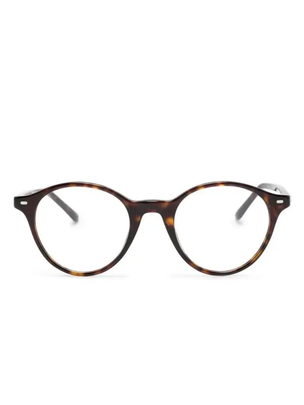 Ray-ban Round-frame Glasses - Brown