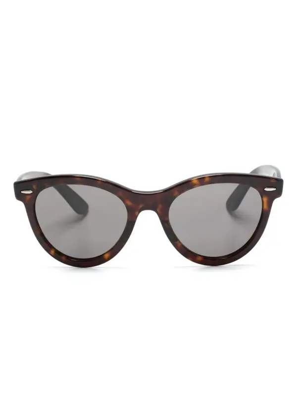 Ray-ban Wayfarer Round-frame Sunglasses - Brown